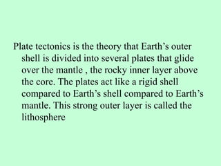 Plate tectonics and sea floor spreading | PPTX