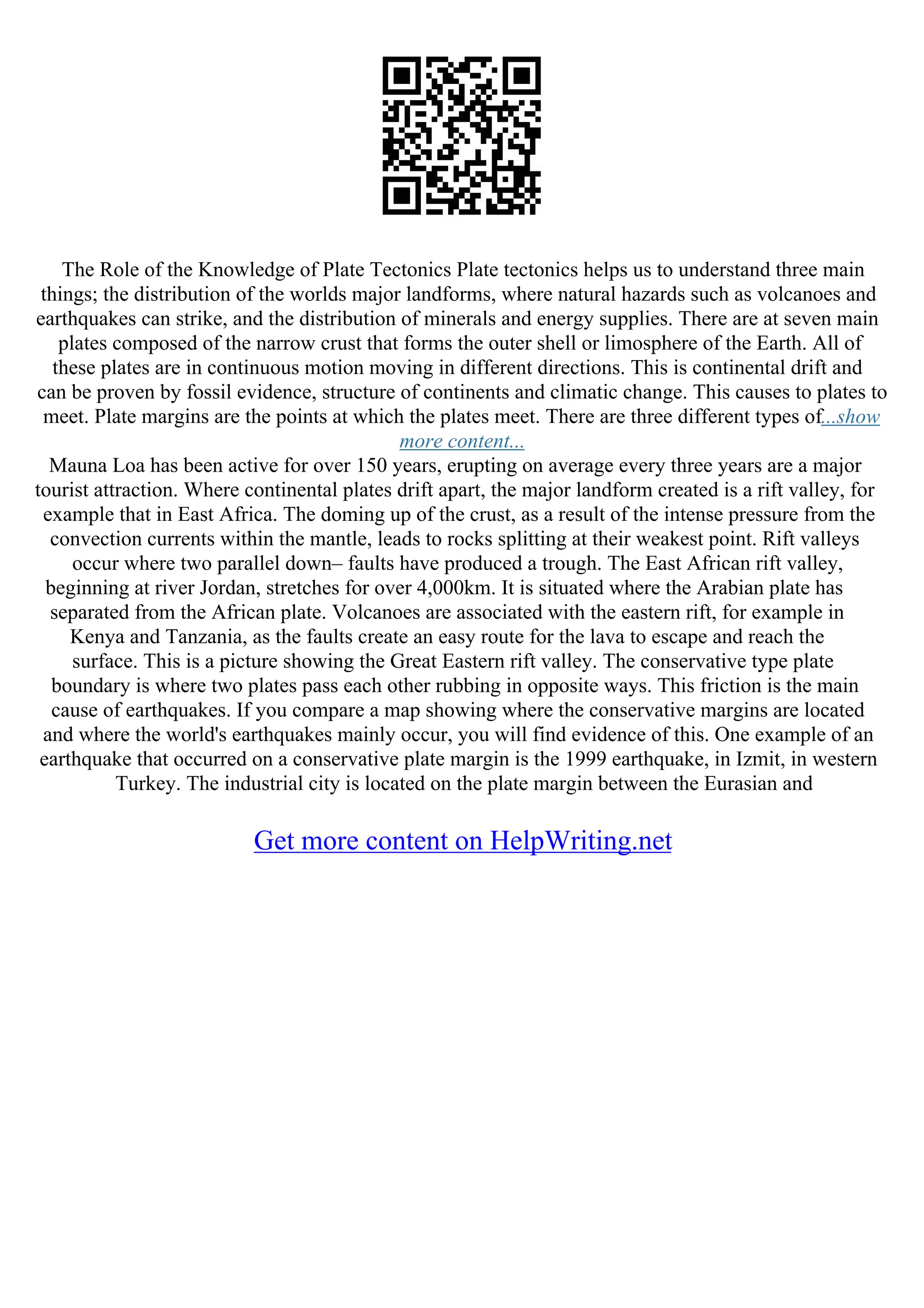 Plate Tectonics Essay | PDF