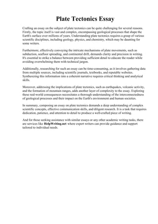 Plate Tectonics Essay.pdf
