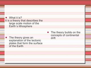 Plate tectonics theory | PPT