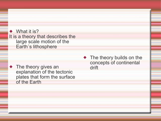 Plate tectonics theory | PPT