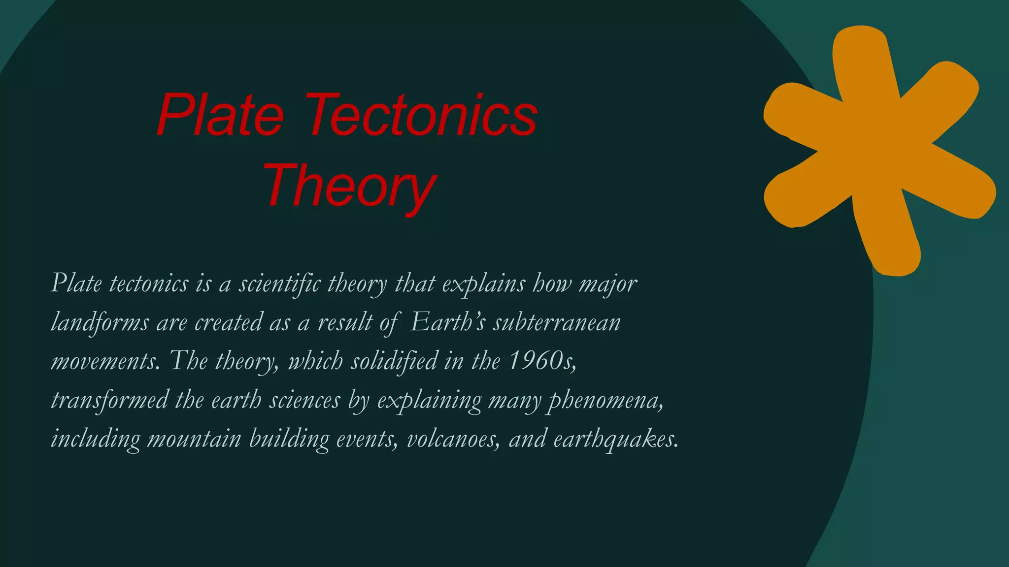 Plate Tectonics Theory | PPTX