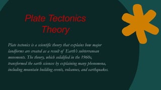 Plate Tectonics Theory | PPTX | Geography | Science