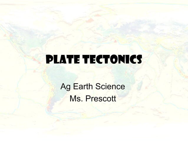 Plate tectonics unit | PPT