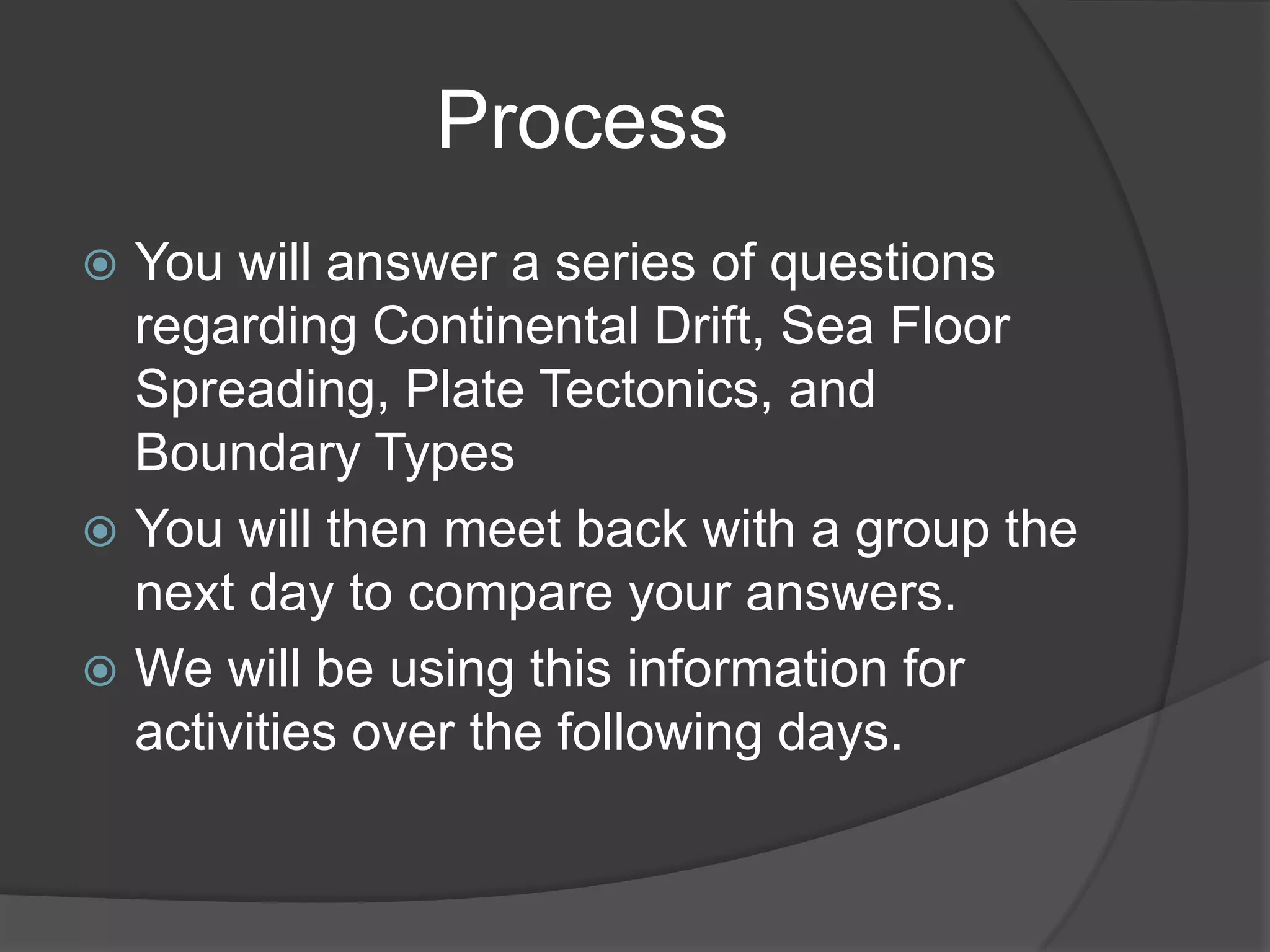 Plate tectonics web quest | PPTX