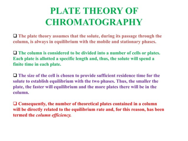 Plate theory of Chromatography | PPTX | Chemistry | Science