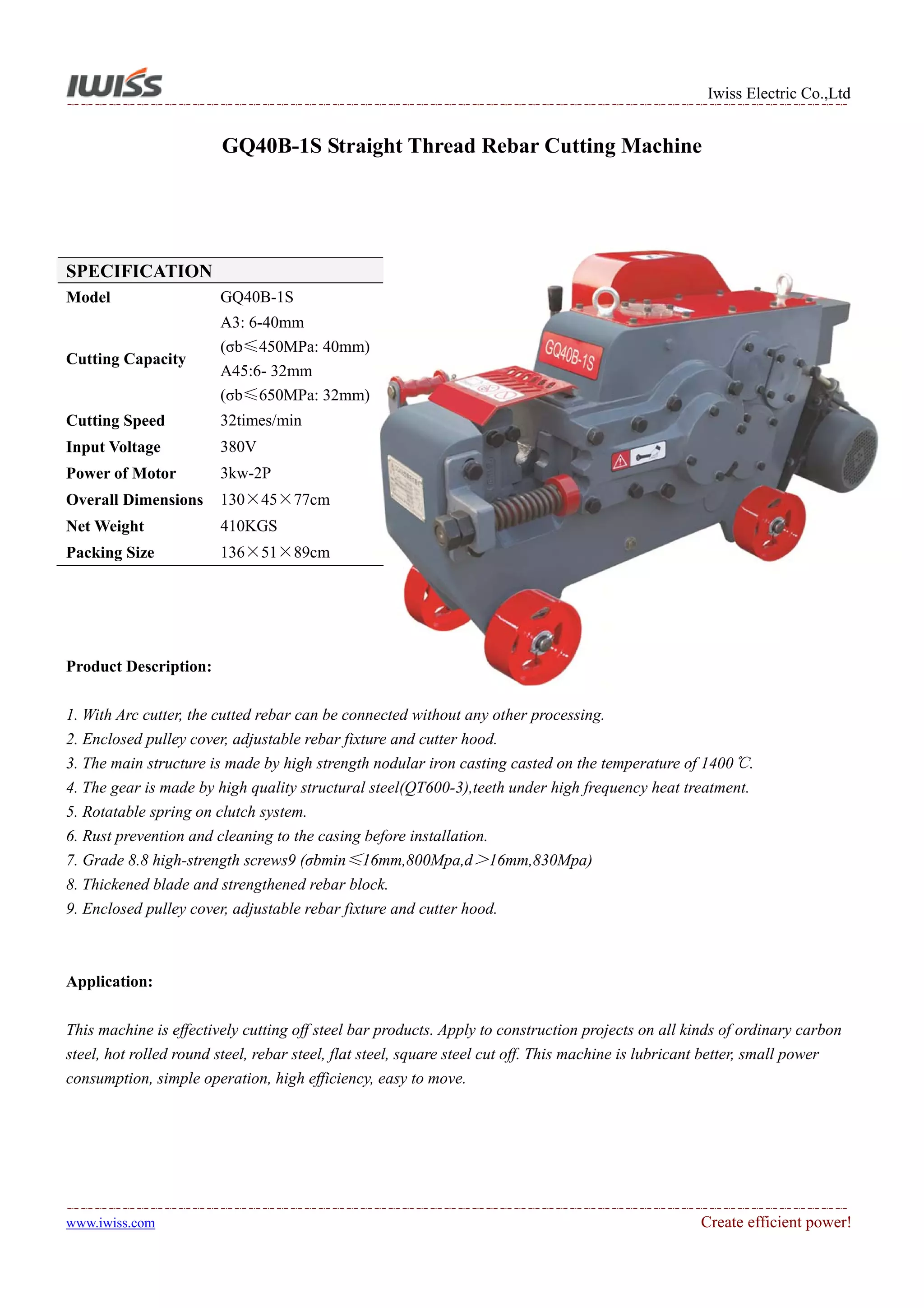 Platform Electric Rebar Cutting Machine and Rebar Bending Machine | PDF