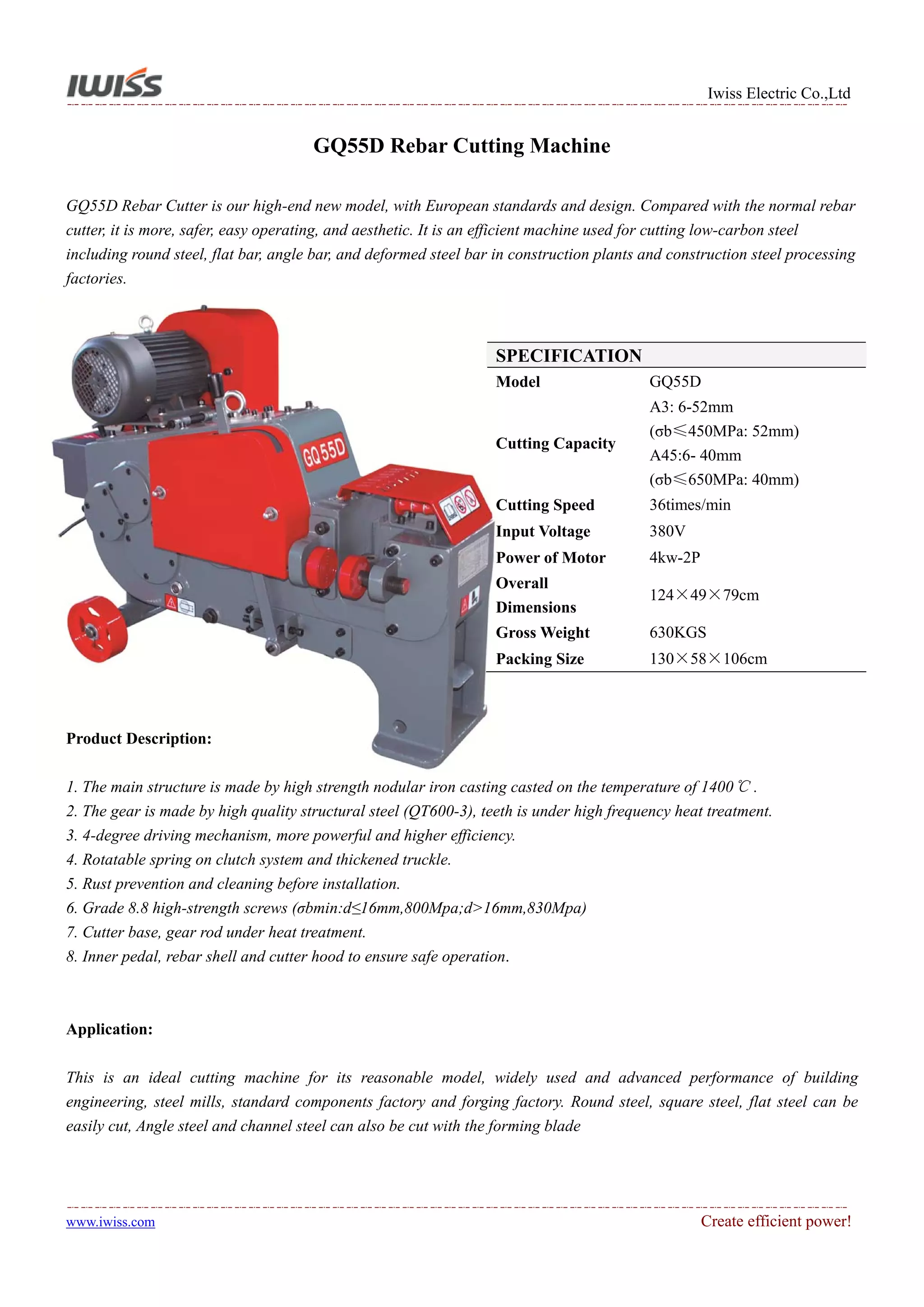 Platform Electric Rebar Cutting Machine and Rebar Bending Machine | PDF