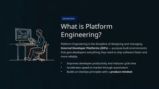 Platform-Engineering Building the Future of Software Development | PPTX