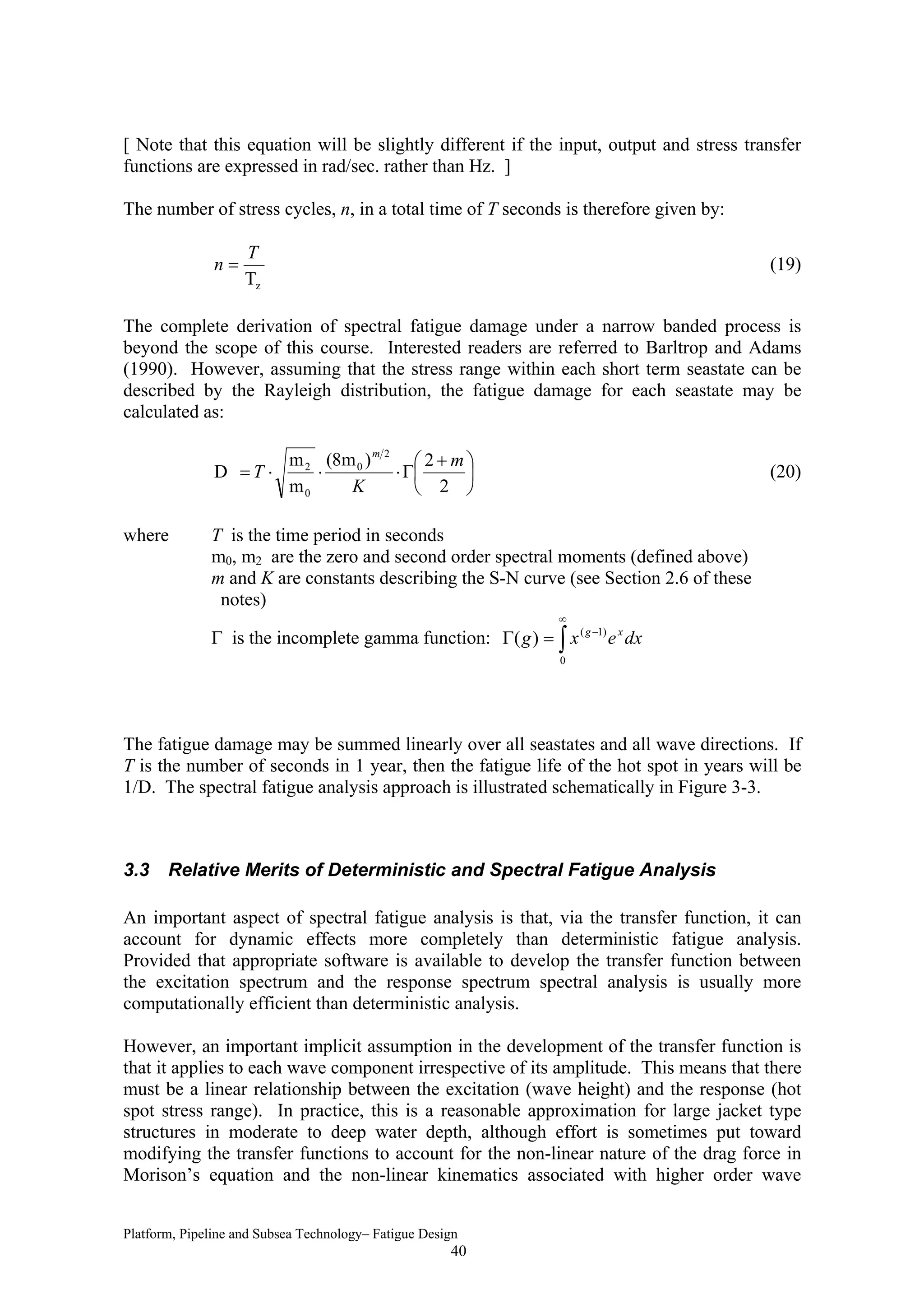 Platform pipeline-subsea technology fatigue design | PDF