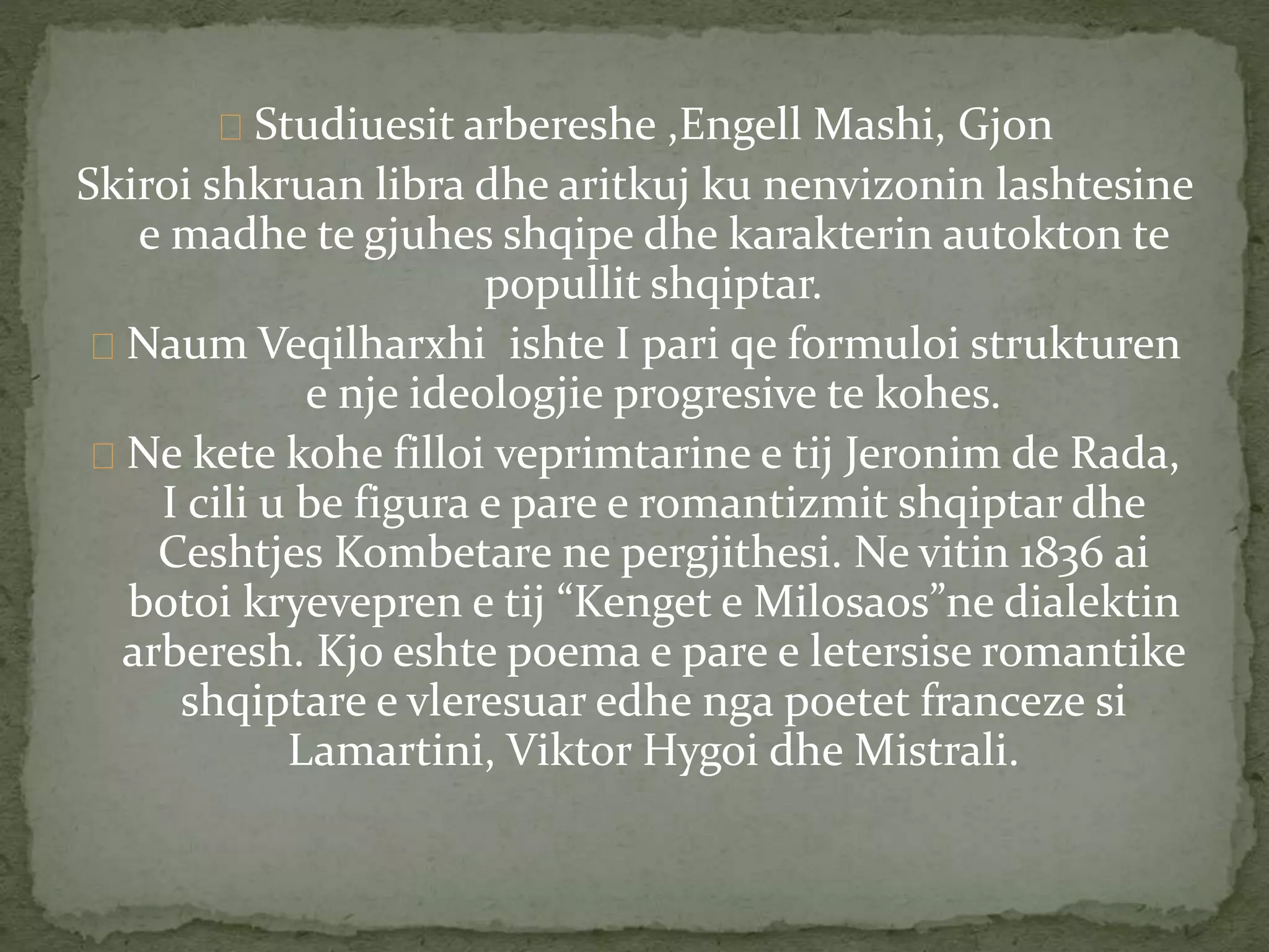 Rilindja Kombetare Shqiptare | PPTX