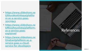 Platform as a service | PPTX