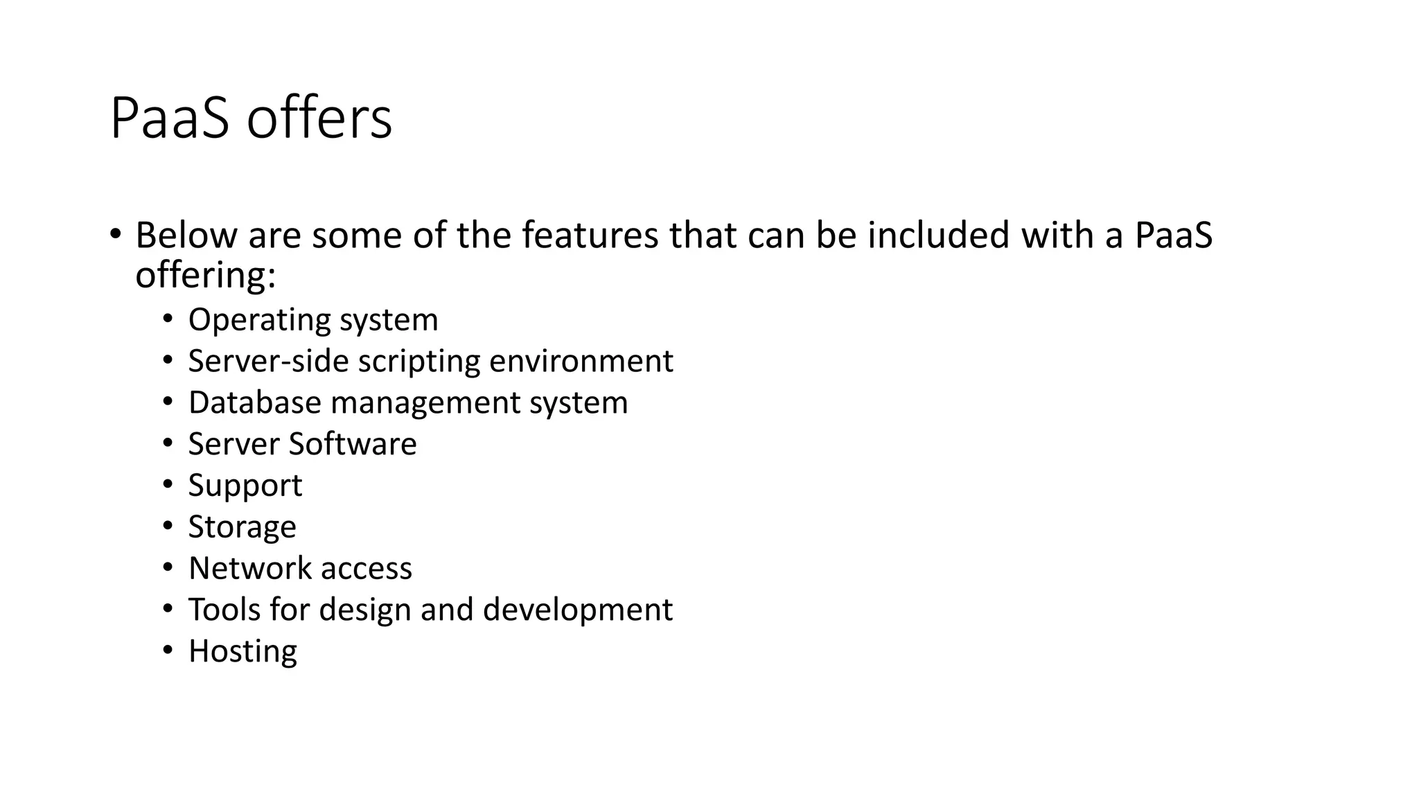 Platform as a Service (PaaS) | PPTX