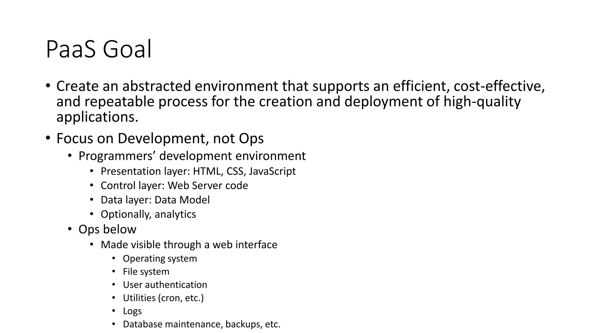 Platform as a Service (PaaS) | PPTX