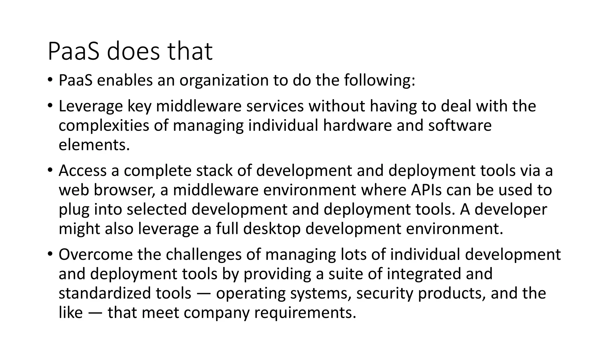 Platform as a Service (PaaS) | PPTX