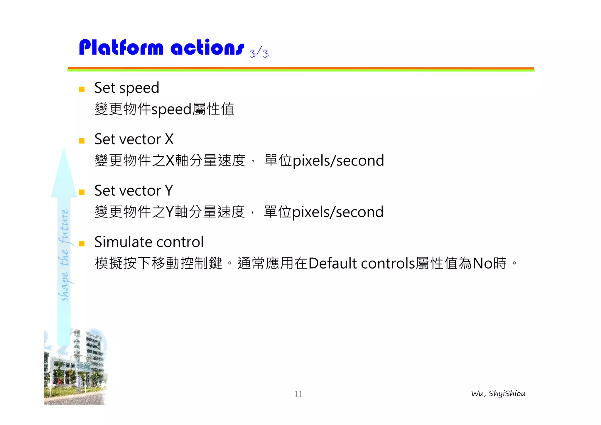 Platform behavior of Construct 2 | PPT