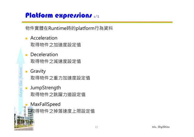 Platform behavior of Construct 2 | PPT