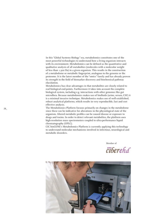 CIC bioGUNE Technology Platforms | PDF