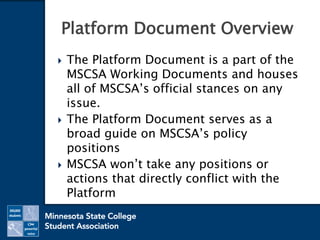 Platform Document Recommendations 2015 | PPT