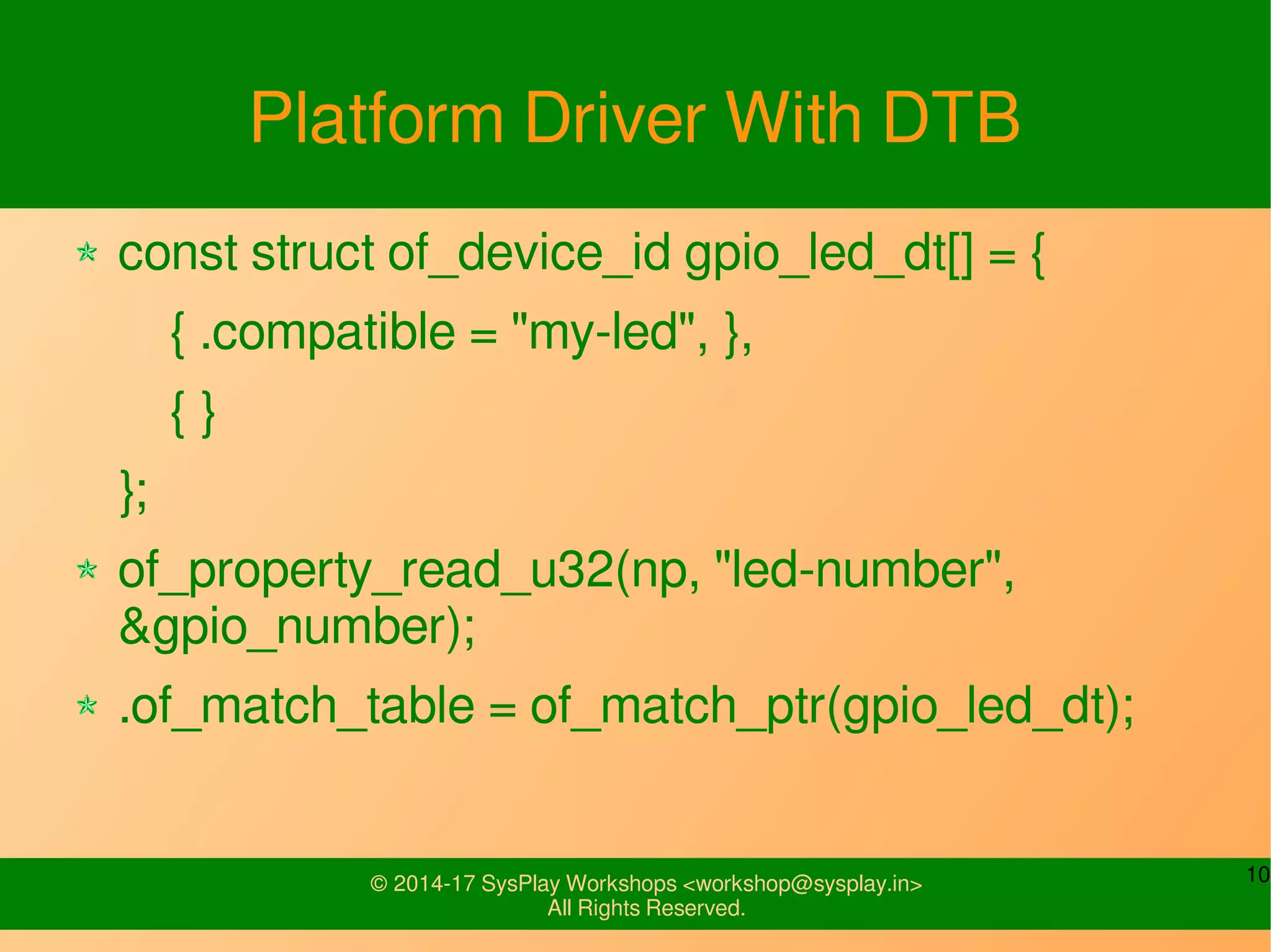 Platform Drivers | PPT