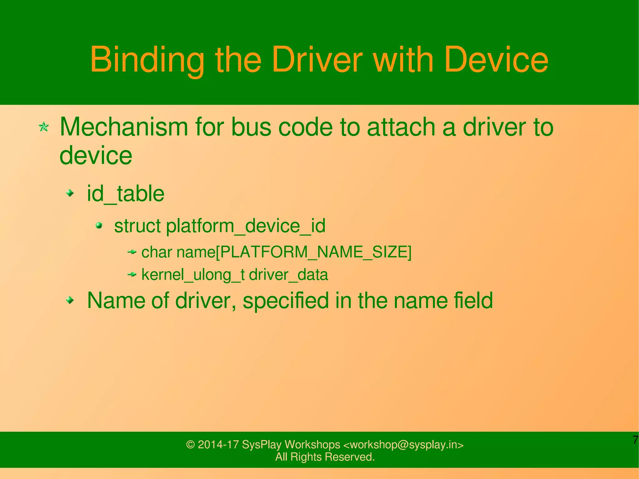 Platform Drivers | PDF
