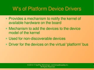 Platform Drivers | PPT