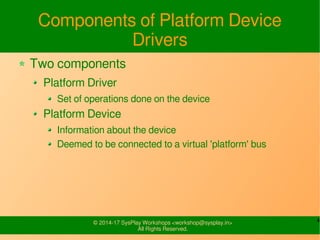Platform Drivers | PPT