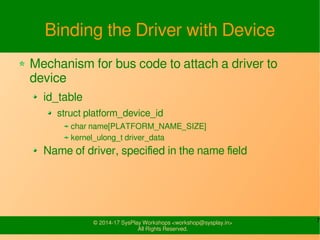 Platform Drivers | PPT