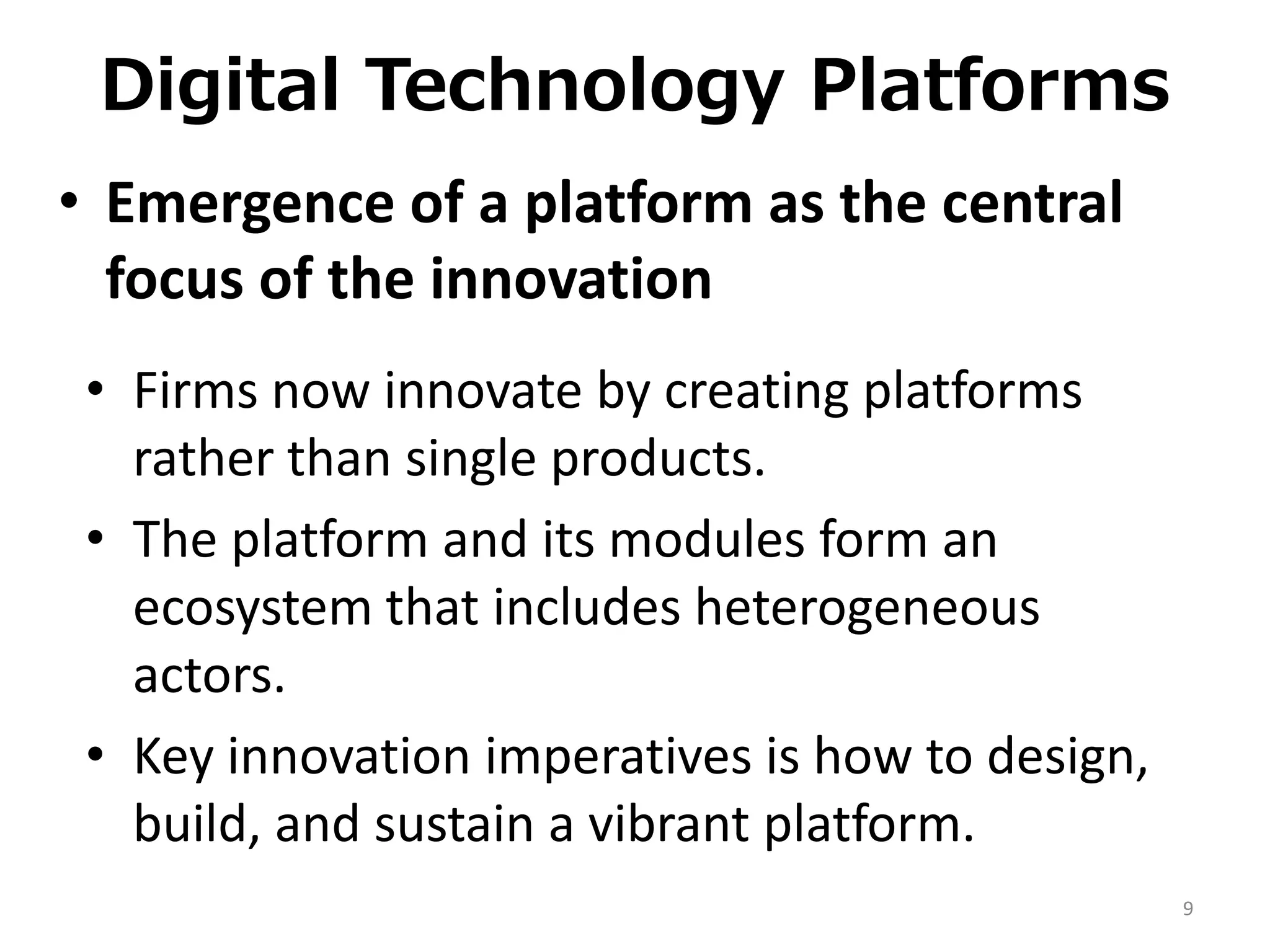 Platform Ecosystem and Layered Molular Architecture | PDF