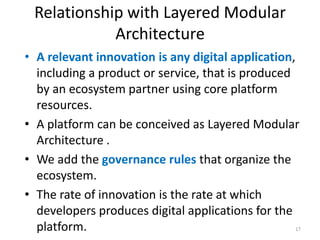 Platform Ecosystem and Layered Molular Architecture | PDF
