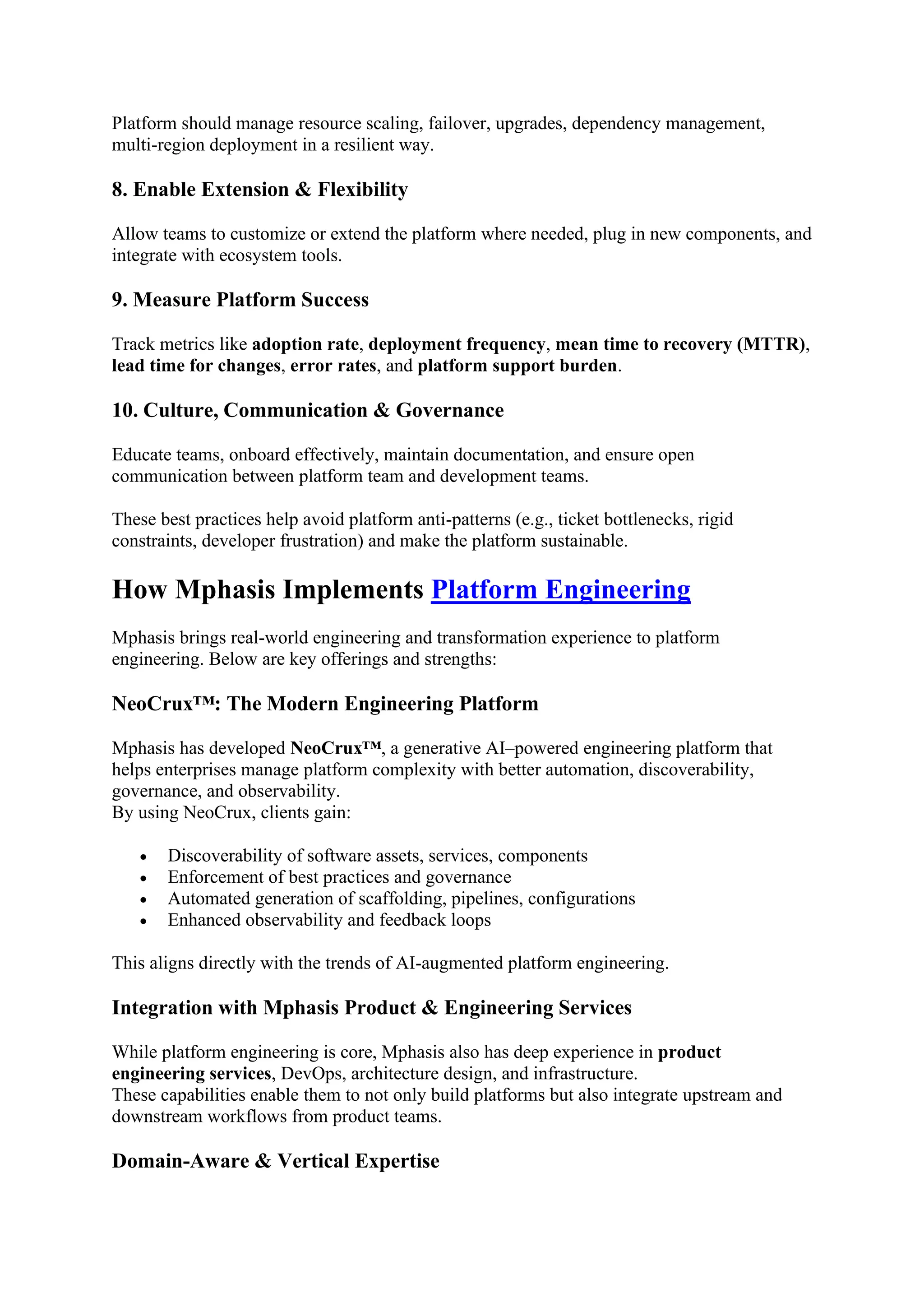 Accelerating Innovation with Platform Engineering: The Mphasis Approach ...