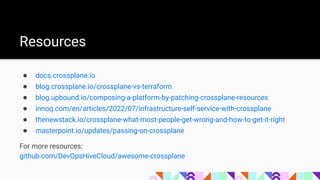 Platform Engineering: Manage your infrastructure using Kubernetes and ...