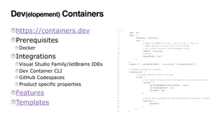 "Platform Engineering with Development Containers", Igor Fesenko | PPT