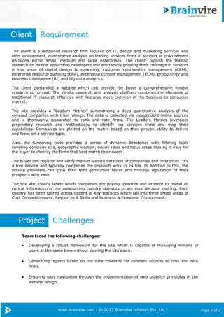 Platform for Comprehensive Vendor Research & Analysis | PDF