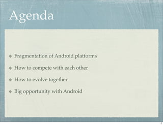 Platform Fragmentation With Android | PPT