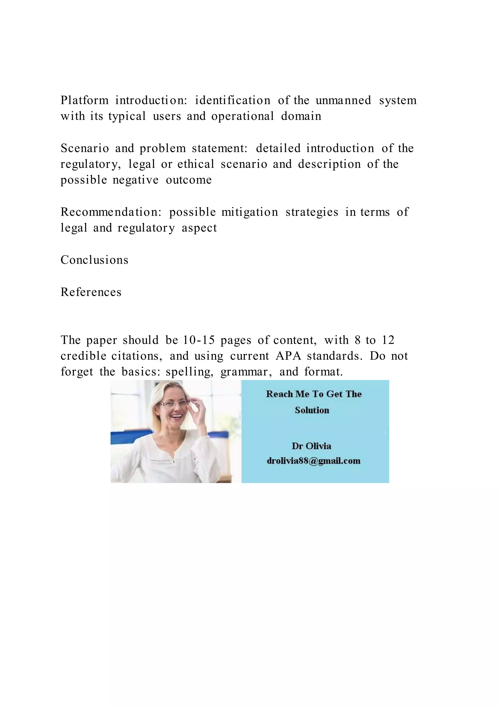 Platform introduction identification of the unmanned system with | DOCX | Technology & Computing