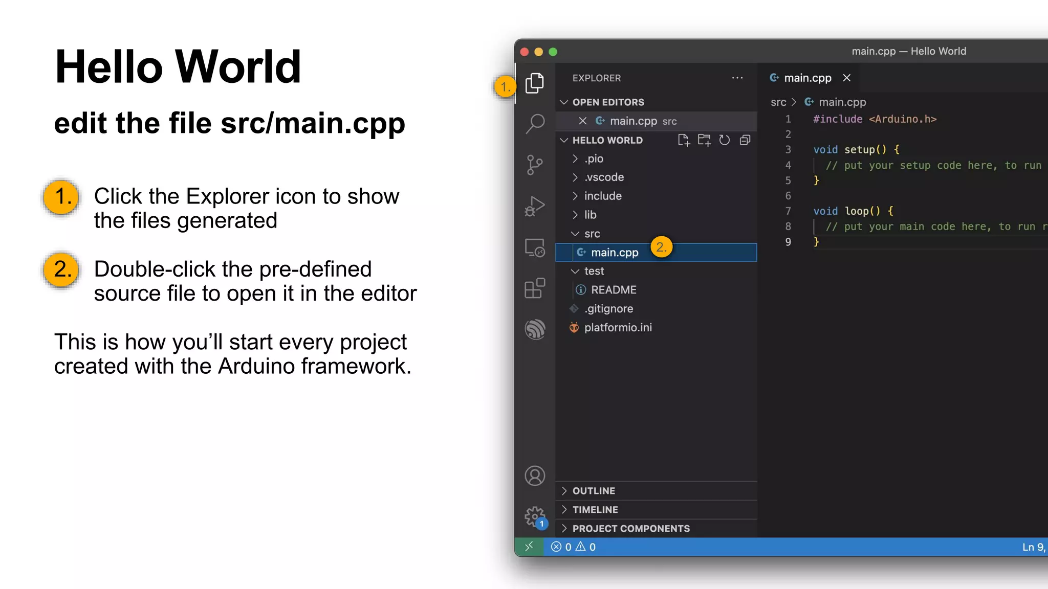 Getting started with PlatformIO | PPTX