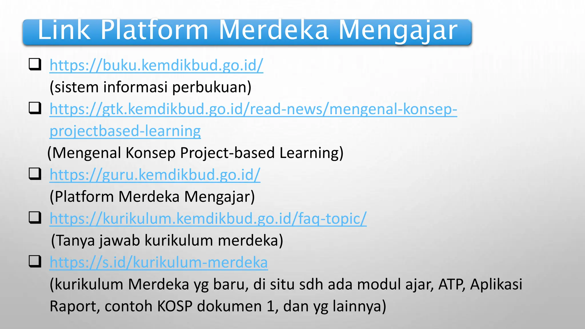 Sekilas tentang Platform Merdeka Mengajar | PPT