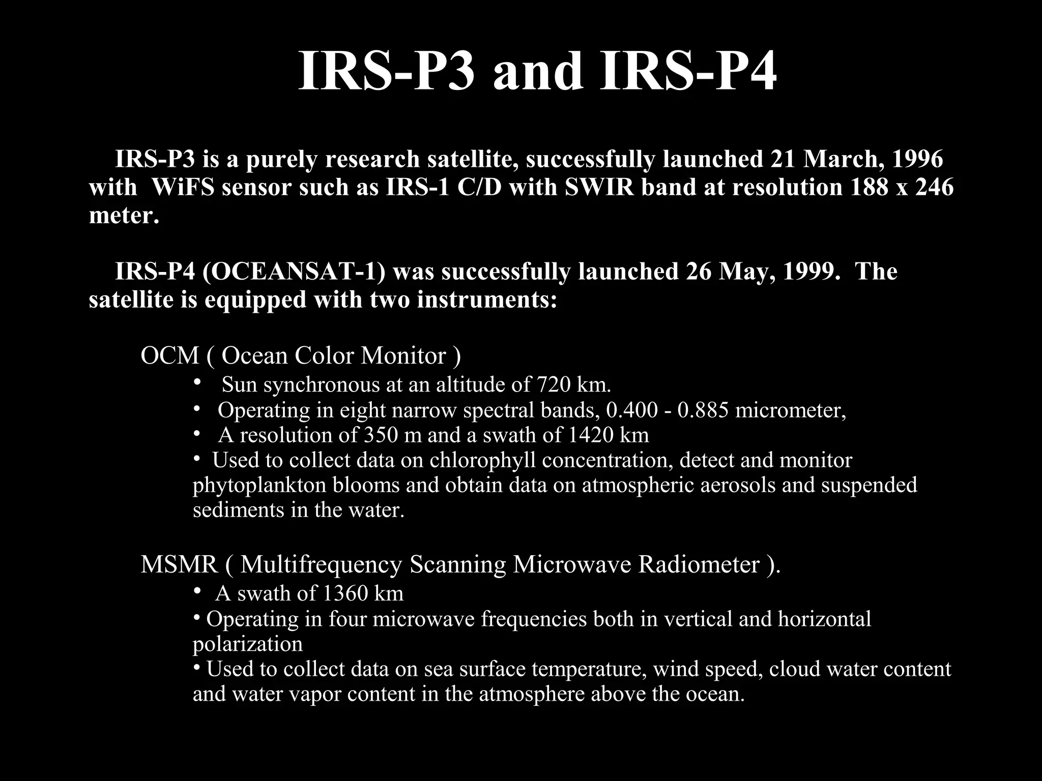 Platforms of Remote sensing and GIS | PPT