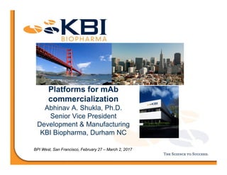 Platforms for mAb Commercialization | PPT