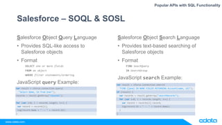 SQL for Web APIs - Simplifying Data Access for API Consumers | PPT