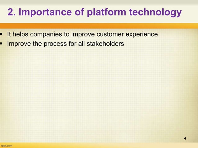 Introduction to Platform technology.ppt | Pharmaceutical Industry ...