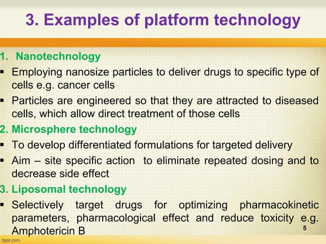 Introduction to Platform technology.ppt | Pharmaceutical Industry ...