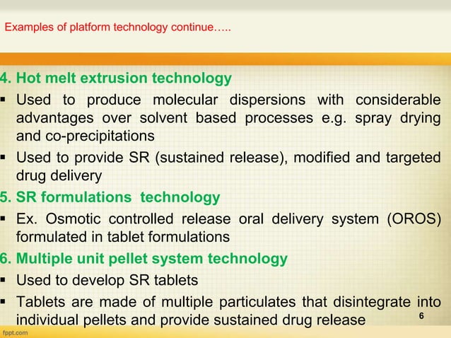 Introduction to Platform technology.ppt | Pharmaceutical Industry ...