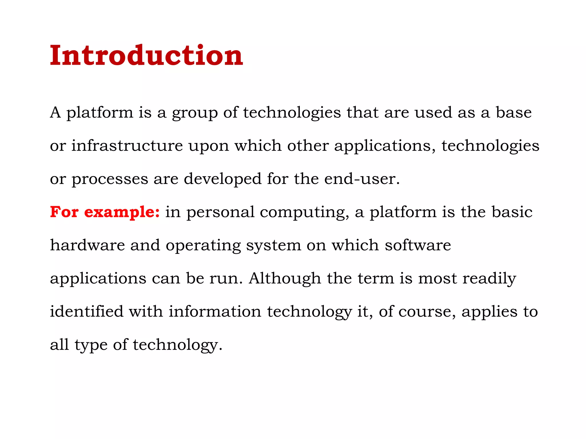 Platform Technology.pdf | Pharmaceutical Industry | Industries