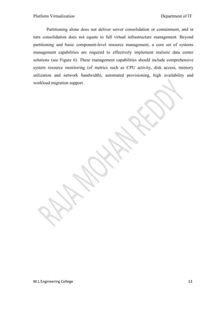 Platform virtualization.raj | Operating Systems | Computer Software and Applications