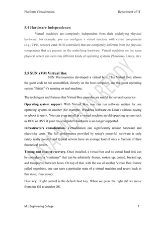 Platform virtualization.raj | Operating Systems | Computer Software and Applications