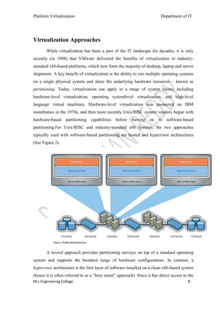 Platform virtualization.raj | Operating Systems | Computer Software and ...