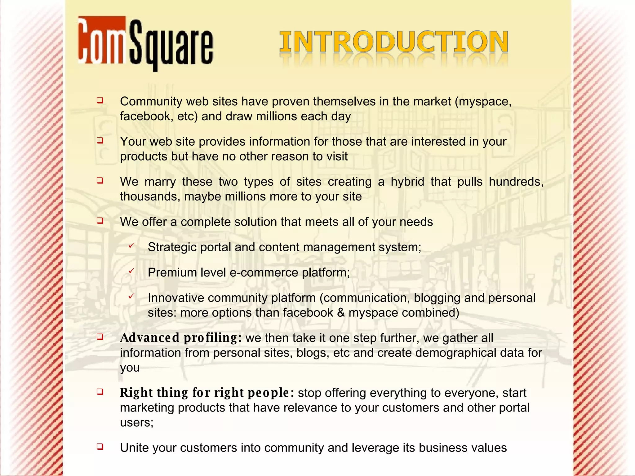 Platfrom for community-based solutions | PPT