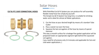 Platinflex water and solar hoses | PPTX
